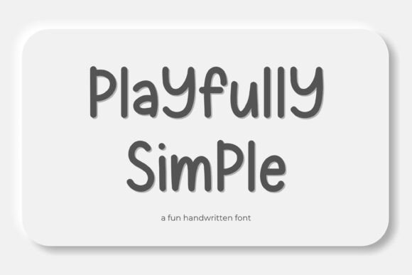 Playfully Simple Font Fonts Free Downloads