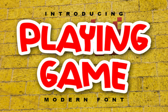 Playing Game Font Fonts Free Downloads