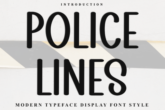 Police Lines Font Fonts Free Downloads