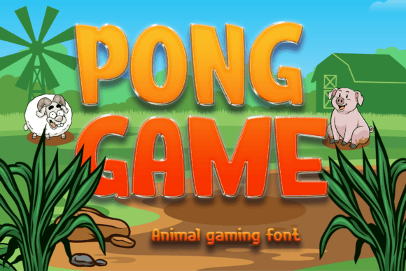 Pong Game Font Fonts Free Downloads