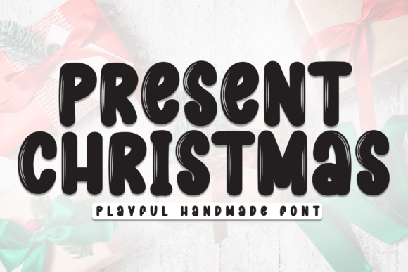 Present Christmas Font Fonts Free Downloads