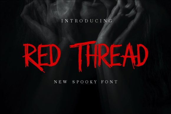 Red Thread Font Fonts Free Downloads