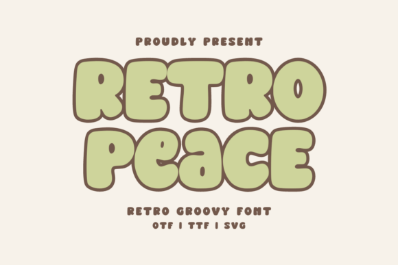 Retro Peace Regular Font Font Fonts Free Downloads