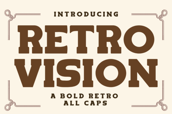 Retro Vision Font Fonts Free Downloads