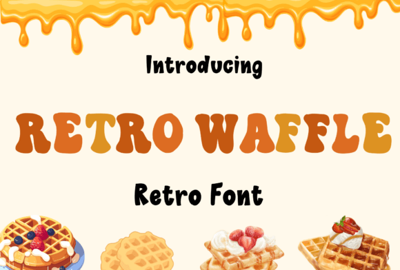 Retro Waffle Font Fonts Free Downloads