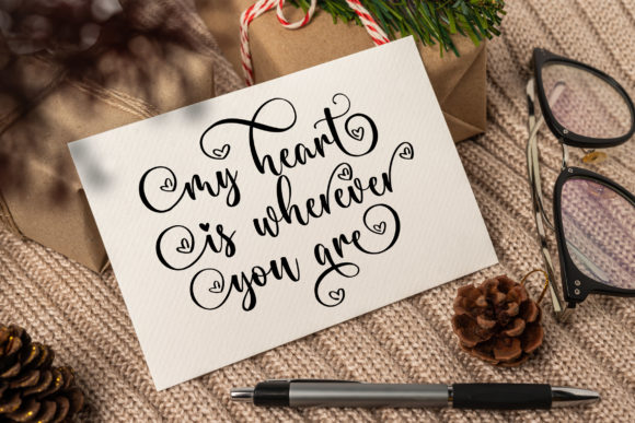 Romantic Heart Font Fonts Free Downloads