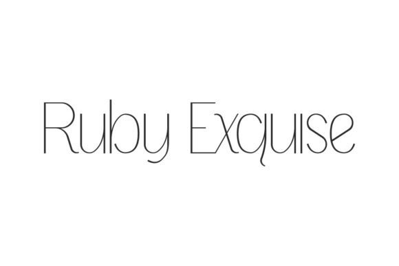 Ruby Exquise Font Fonts Free Downloads