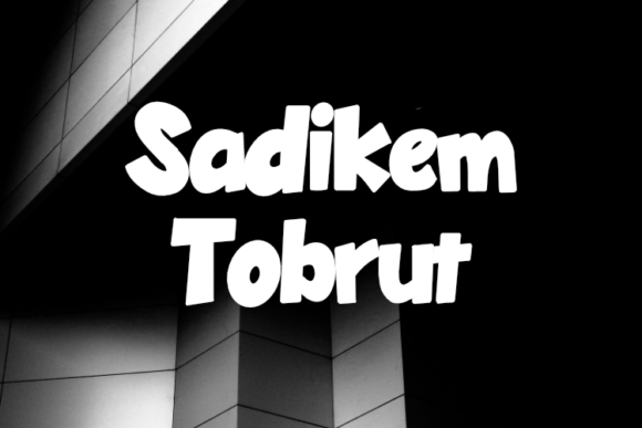 Sadikem Tobrut Font Fonts Free Downloads