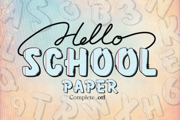 School Paper Font Fonts Free Downloads