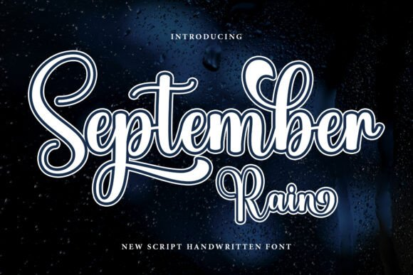September Rain Font Fonts Free Downloads