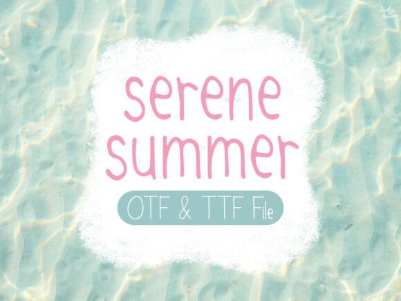Serene Summer Font Fonts Free Downloads