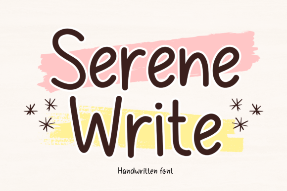 Serene Write Font Fonts Free Downloads