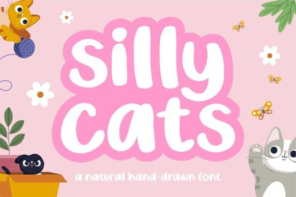 Silly Cats Font Fonts Free Downloads