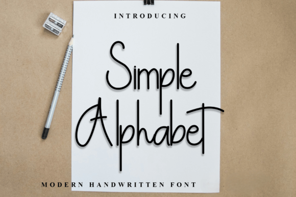 Simple Alphabet Font Fonts Free Downloads