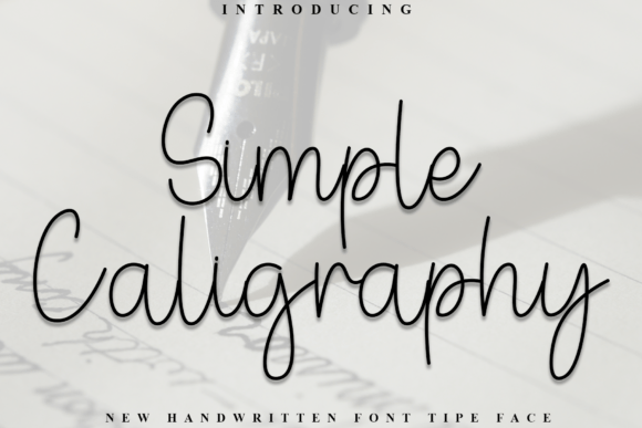 Simple Caligraphy Font Fonts Free Downloads
