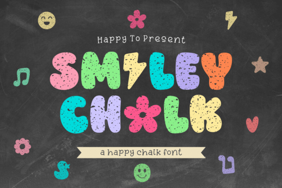 Smiley Chalk Font Fonts Free Downloads