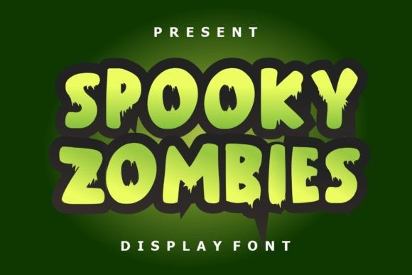 Spooky Zombies Font Fonts Free Downloads