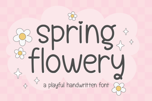 Spring Flowery Font Fonts Free Downloads