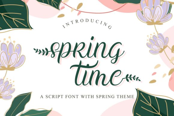 Spring Time Font Fonts Free Downloads
