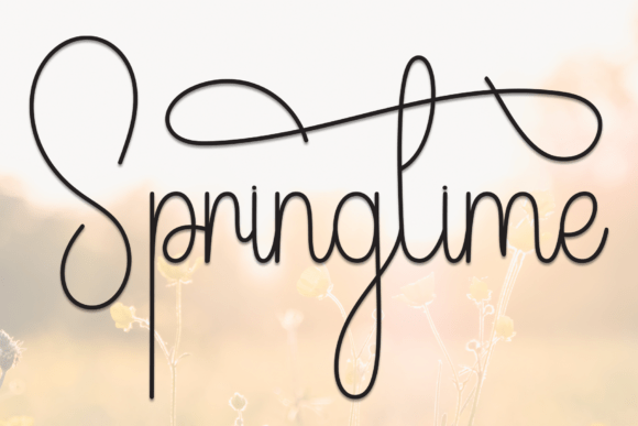 Springtime Font Fonts Free Downloads