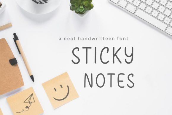Sticky Notes Font Fonts Free Downloads