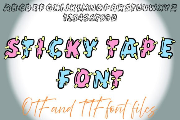 Sticky Tape Font Fonts Free Downloads