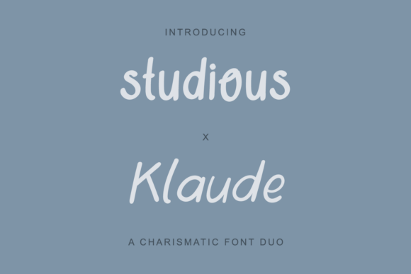 Studious X Klaude Font Fonts Free Downloads