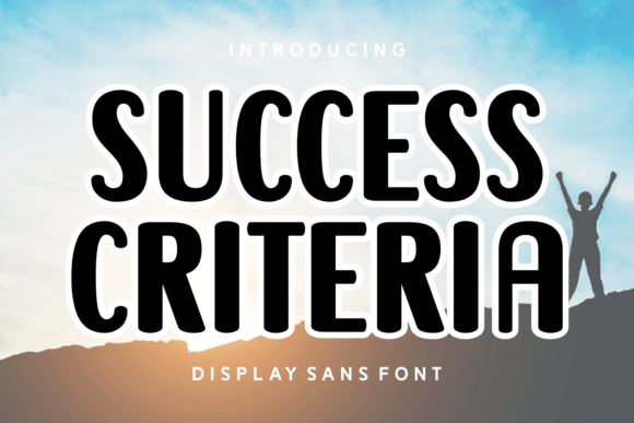 Success Criteria Font Fonts Free Downloads