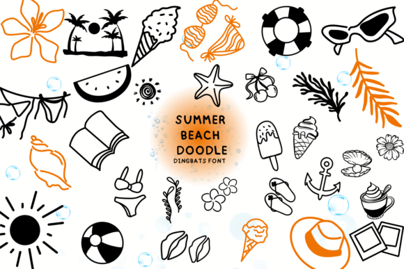 Summer Beach Doodle Font Fonts Free Downloads