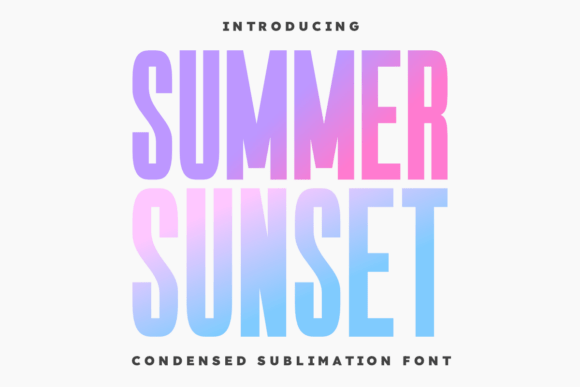 Summer Sunset Font Fonts Free Downloads