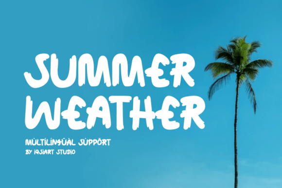 Summer Weather Font Fonts Free Downloads