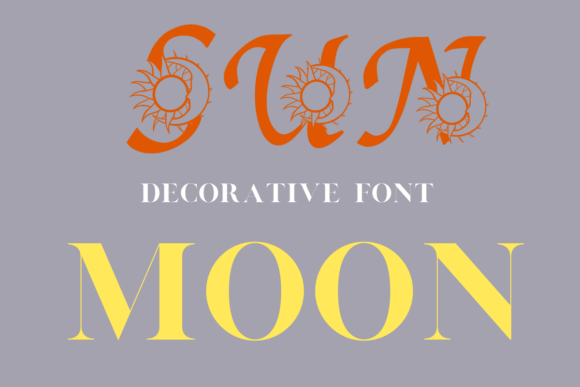 Sun Moon Font Fonts Free Downloads
