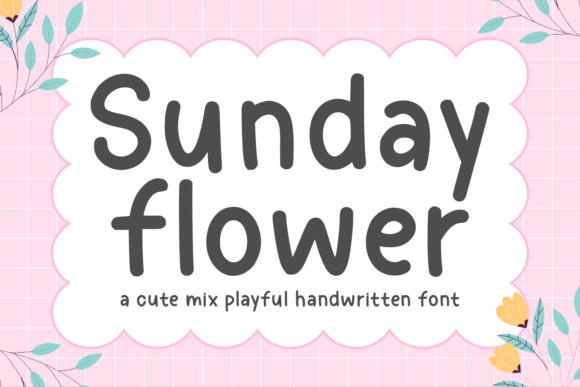Sunday Flower Font Fonts Free Downloads