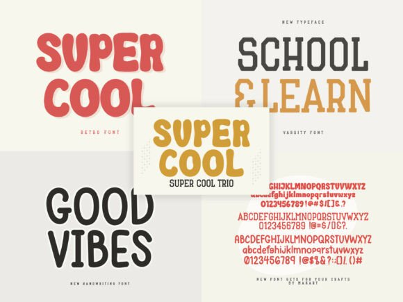 Super Cool Trio Font Fonts Free Downloads