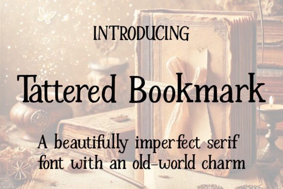 Tattered Bookmark Font Fonts Free Downloads
