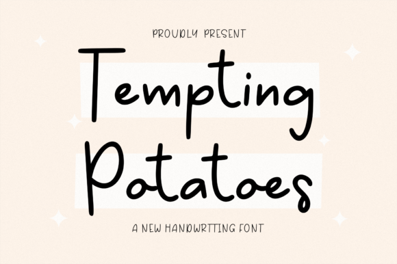 Tempting Potatoes Font Fonts Free Downloads