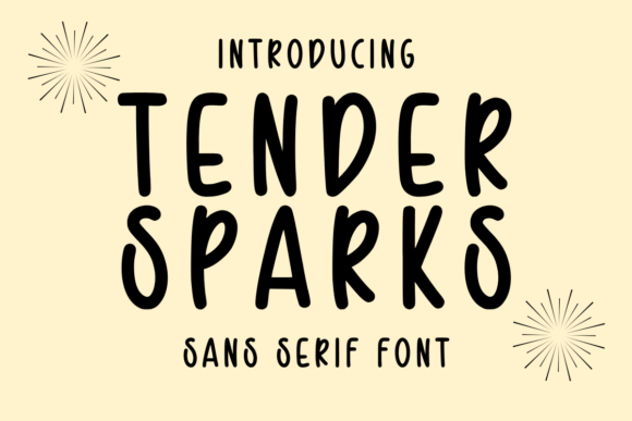 Tender Sparks Font Fonts Free Downloads