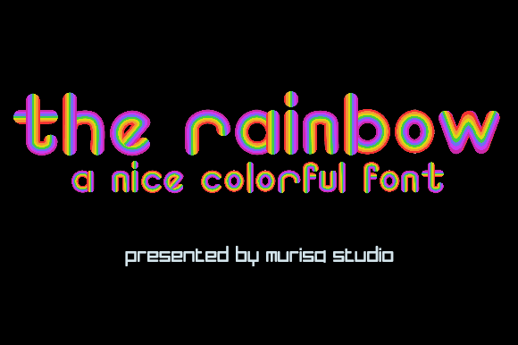 The Rainbow Font Fonts Free Downloads