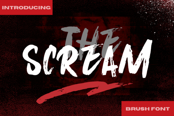 The Scream Font Fonts Free Downloads