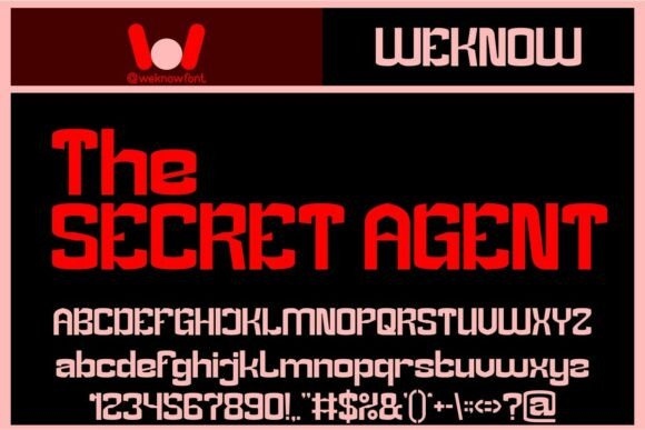 The Secret Agent Font Fonts Free Downloads