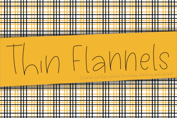 Thin Flannel Font Fonts Free Downloads