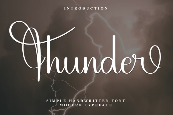 Thunder Font Fonts Free Downloads