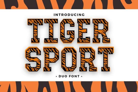 Tiger Sport Font Fonts Free Downloads