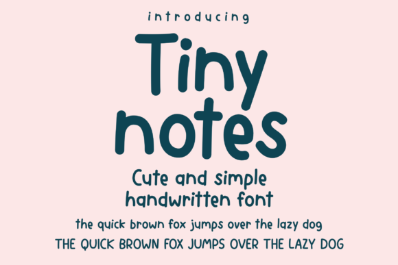Tiny Notes Font Fonts Free Downloads