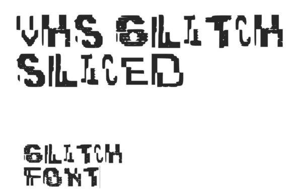 VHS Glitch 3 Sliced Font Fonts Free Downloads