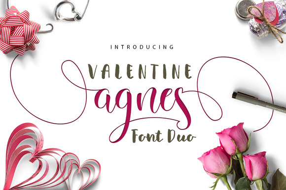 Valentine Agnes Font Fonts Free Downloads