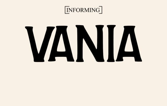 Vania Font Fonts Free Downloads