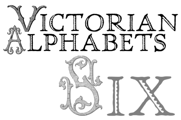 Victorian Alphabets Six Font Fonts Free Downloads