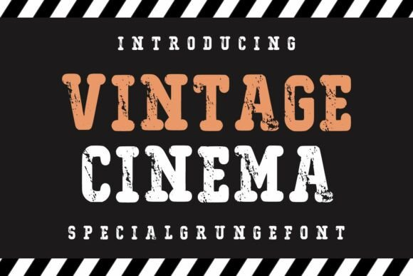 Vintagecinema Regular Font Fonts Free Downloads