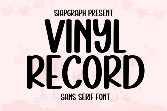 Vinyl Record Font Fonts Free Downloads